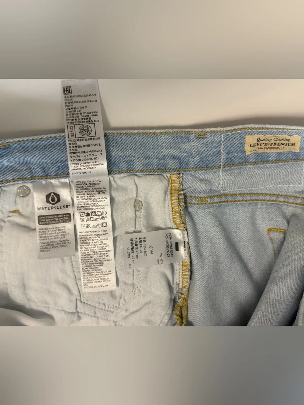 Levi's | Shorts | Levis Custom Tailor Shop 5 Denim Shorts Pastel Fly ...